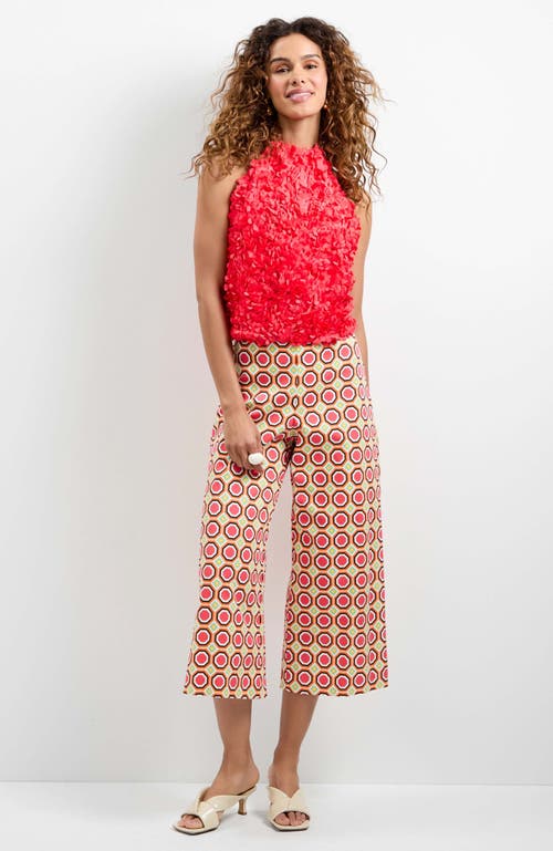TRINA TURK Trina Turk 3D Floral Halter Top